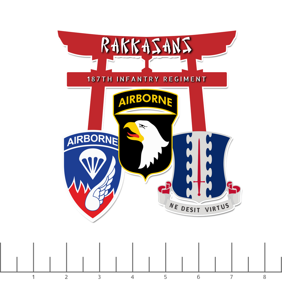 Everything Rakkasan Stacked Decal – Rakkasan Store